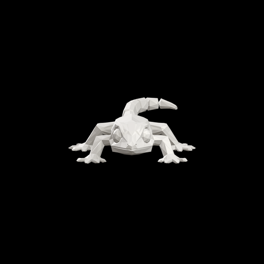 🦎 Low Poly Lizard 3D Print Model Animal Figure・ 3D File for 3D printing ...