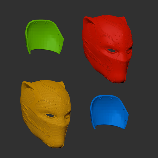 📁 Shuri Black Panther Mask 3d Print File STL Wakanda Forever・ STL File ...