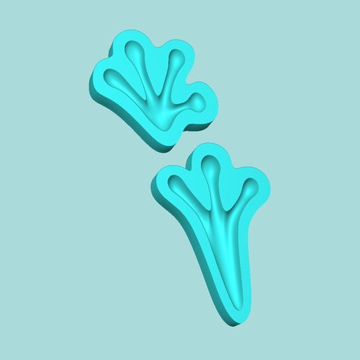 🐸 Frog Footstep - Silicone Mold -Template・ STL File for 3D printing・Cults