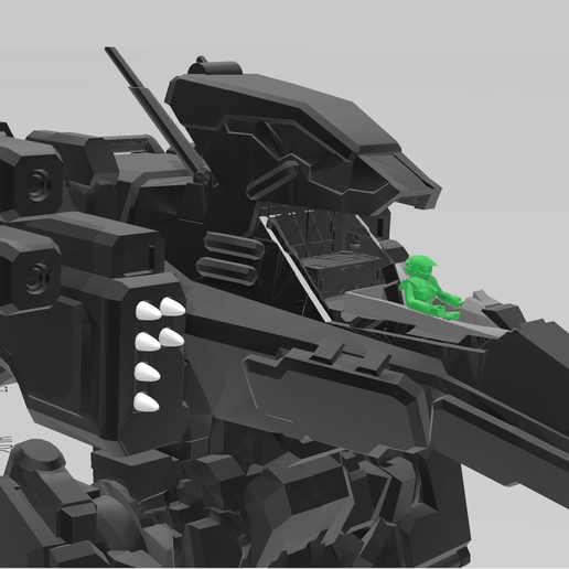 🥷 American Mecha Stealth Crow large figure・ 3D File for 3D printing・Cults