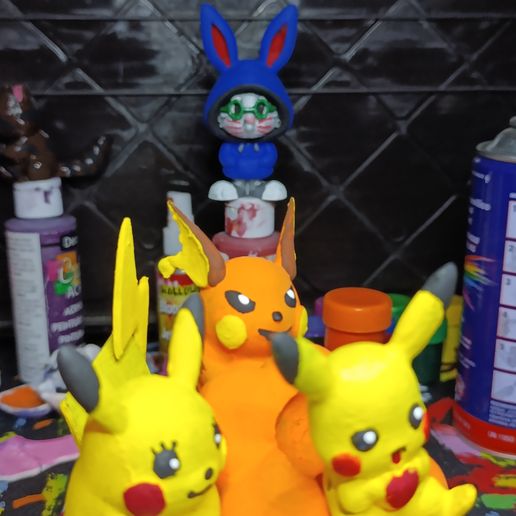 STL file Pikachu Family 👪 ・3D printer model to download・Cults