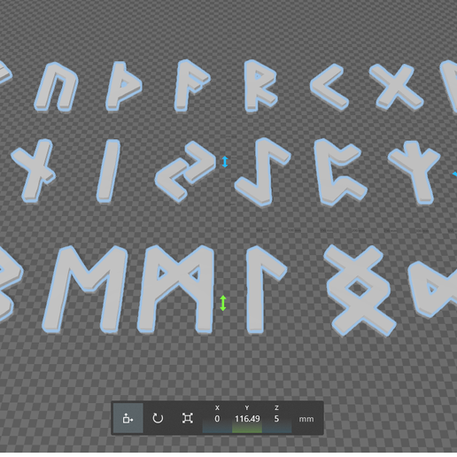 Archivo STL gratis Vikingo Runas llavero letras escritura Medalla 🎒 ...