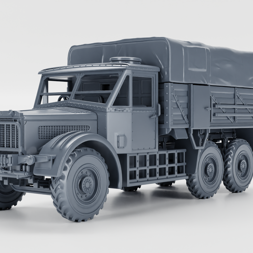 3D file Albion CX22 Heavy artillery tractor (UK, WW2) 🧨 ・3D printing ...