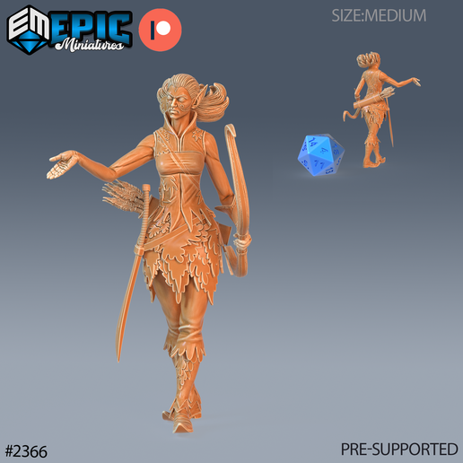 3D file Fey Elf Autumn Set ‧ DnD Miniature ‧ Tabletop Miniatures ...