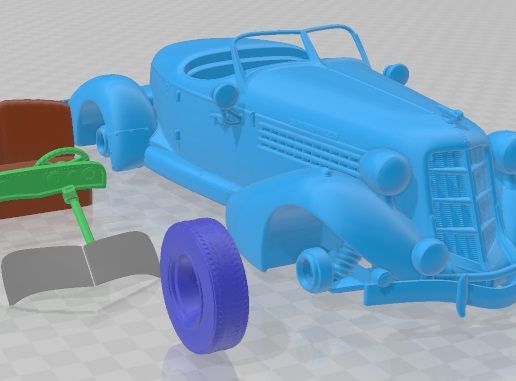 🚗 Auburn Speedster 851 1935 Printable Car・ 3D File for 3D printing・Cults