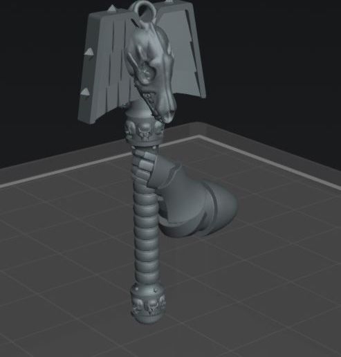 🛰 Space Wolves Priest Crozius arcanum・ STL File for 3D printing・Cults