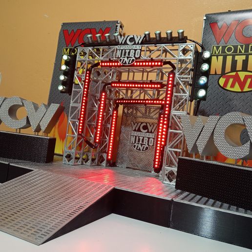 🤼 WCW WRESTLING STAGE・ STL File for 3D printing・Cults