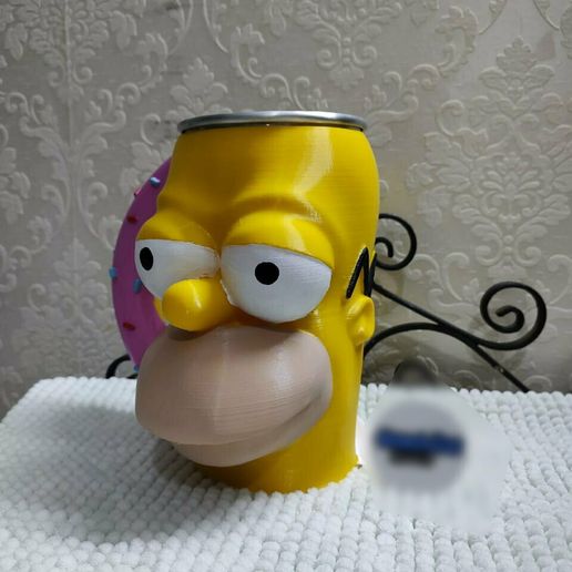 Archivo STL Vaso Homero Simpsons 👽 ・Modelo de impresora 3D para ...