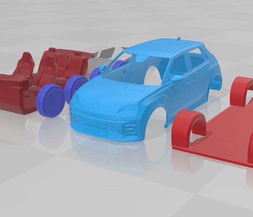 🚗 Renault 5 E-Tech - Separate Parts STL Model・ 3D File for 3D printing ...