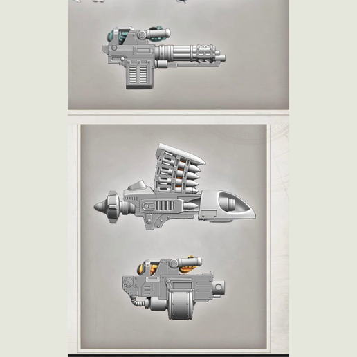 🔫 Third Heavy Weapon Set For New Heresy Boys・ 3D File for 3D printing・Cults