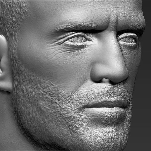 👤 Jason Statham bust for full color 3D printing・ STL File for 3D ...