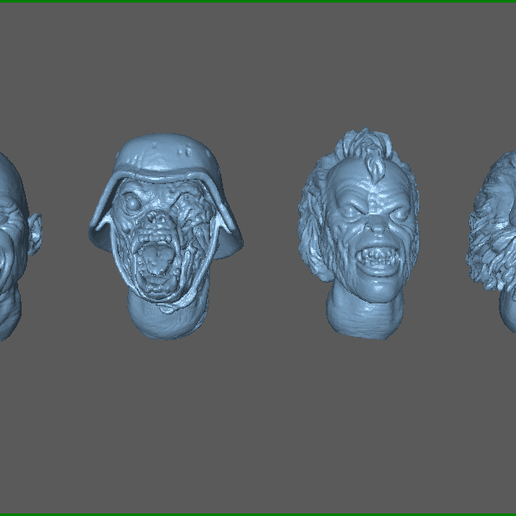 STL file American Werewolf In London Head Lot 🐺 ・3D printer design to ...