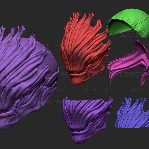 3D file Mahito Final Form Full Mask - High Quality - Jujutsu Kaisen ...