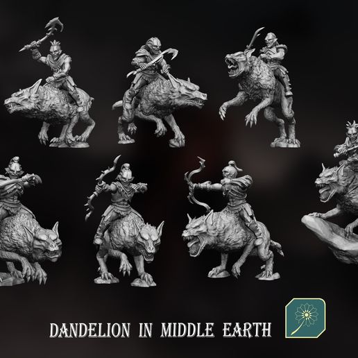 🏹 Orc Rider・ STL File for 3D printing・Cults