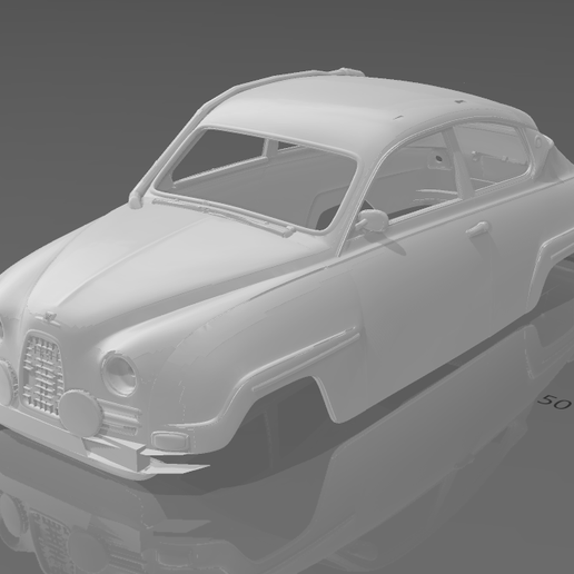 🐚 Saab 96 Rally 1960 Shell Body - Divided Parts for Easy Printing・ STL ...