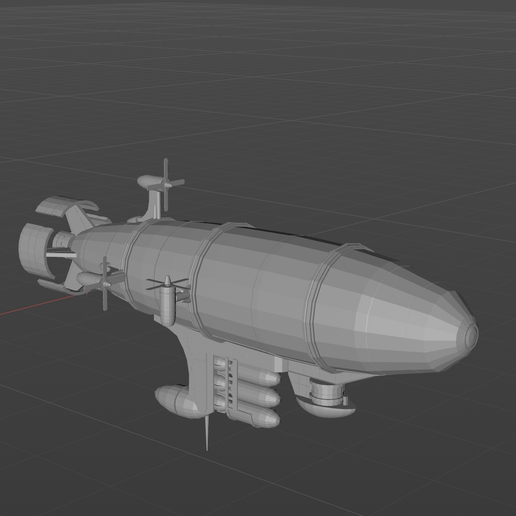 🗿 Red Alert Airship Digital Model・Бесплатный STL для 3D-печать・Cults
