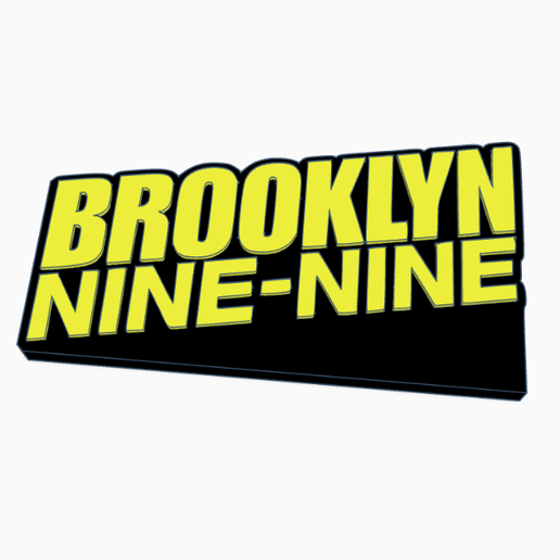 STL file BROOKLYN NINE-NINE V2 Logo Display by MANIACMANCAVE3D 🚓 ・3D ...
