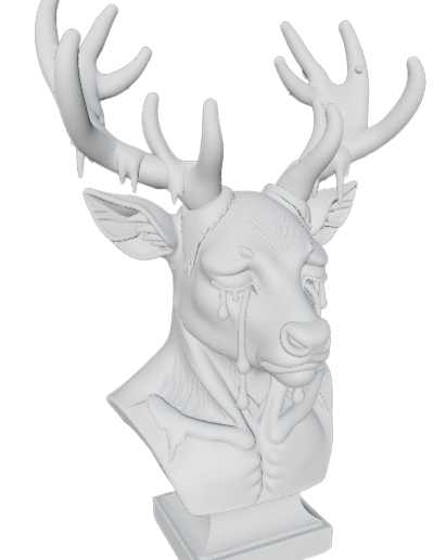 🐉 The Weeping Stag・Free STL File for 3D printing・Cults