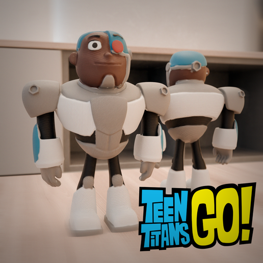 STL file Cyborg ( Victor Stone) Teen Titans GO! 🦸 ・3D printable model ...