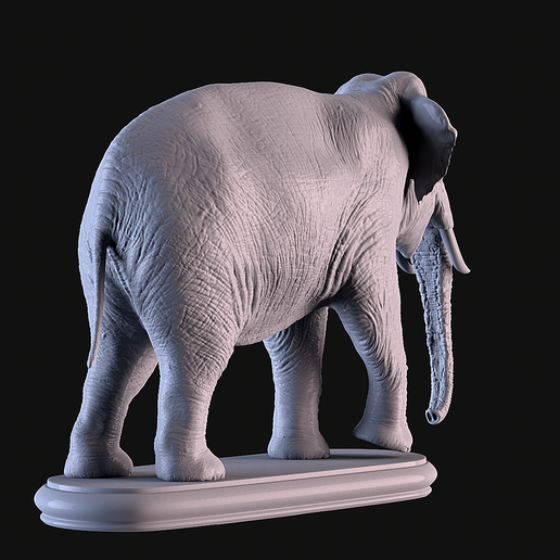 🐘 Asian Elephant・ STL File for 3D printing・Cults