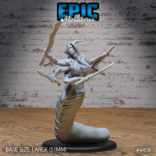 🎲 Naga Death Envoy Attack ‧ DnD Miniature ‧ Tabletop Miniatures ...