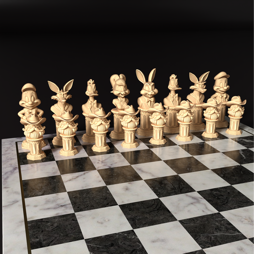 ♟️ Loney Tunes Themed Chess Set – 3D Printable STL Files・ STL File for ...