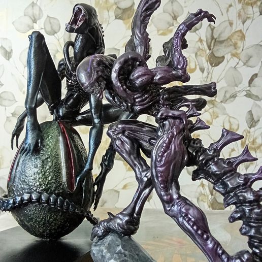 🎨 Xenomorph - Aliens - Fan Art・3D Print with the Anycubic 3D printer・Cults