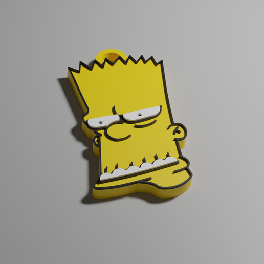 bart simpson keyring