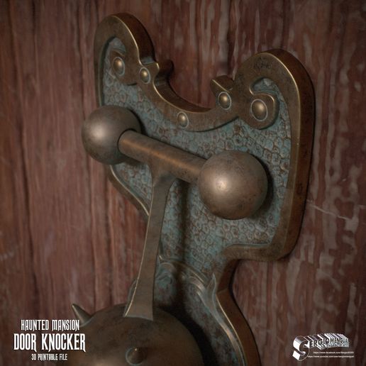 👻 Haunted Mansion Door Knocker 3D Printable Sculpt・ 3D File for 3D ...