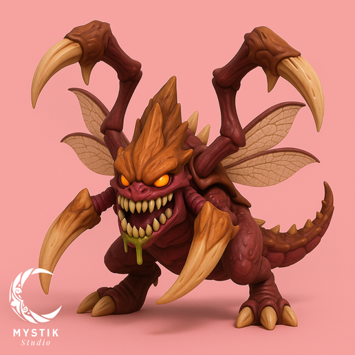 👾 Zergling Chibi Style – Starcraft・ STL File for 3D printing・Cults