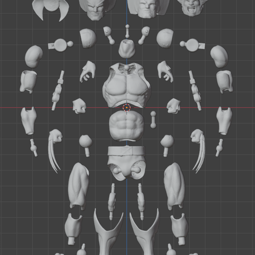 🩻 3D scan of Mafex Bootleg Brown Wolverine Action Figure・ OBJ File for ...