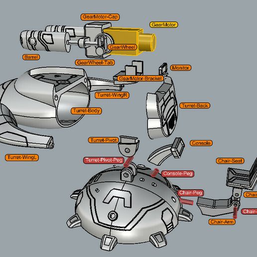 🤖 Transformers Axalon's Laser Cannon Turret from Armada (Motorized ...