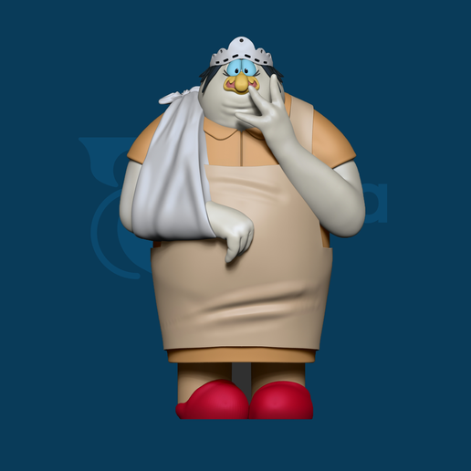 🛹 Nana (Conde Pátula - Count Duckula)・Archivo STL para Impresión 3D・Cults