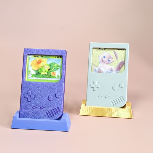 STL file Gameboy Pokemon Card Holder (with Stand) 🐉 (3MF)・Model to ...