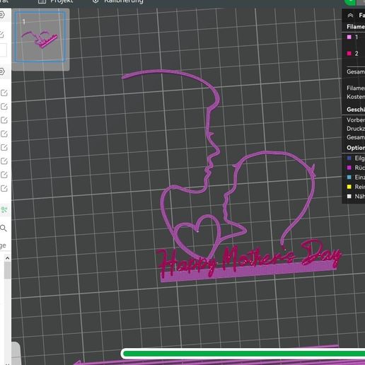👫 Mother`s day Standee・ STL File for 3D printing・Cults