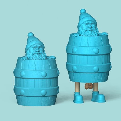 🙈 Hidden Balls - Santa Claus Barrel - Funny Christmas Decor・ STL File ...