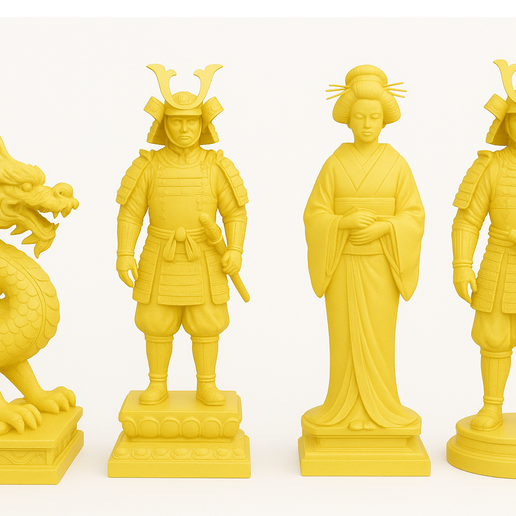 👤 Japanese Statues・ STL File for 3D printing・Cults