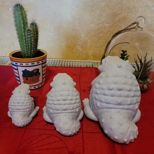 STL file Chubby Crocodile, Fat Crocodile Statue 🐊 ・3D print design to ...