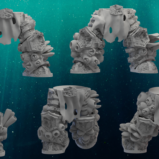 💂 Depth Guard - Tide Lords and Kraken Guard Kit・ OBJ File for ・Cults