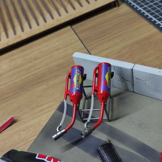 ⛽ Bidones de combustible Sunoco - Escala 1:24 para Dioramas NASCAR Next ...