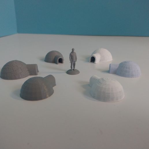 🎄 N-Scale Igloo for Christmas / Winter Layout・Free STL File for 3D ...