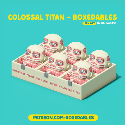 🎨 Colossal Titan - Boxedables [Fan Art]・Free 3MF File for 3D printing・Cults