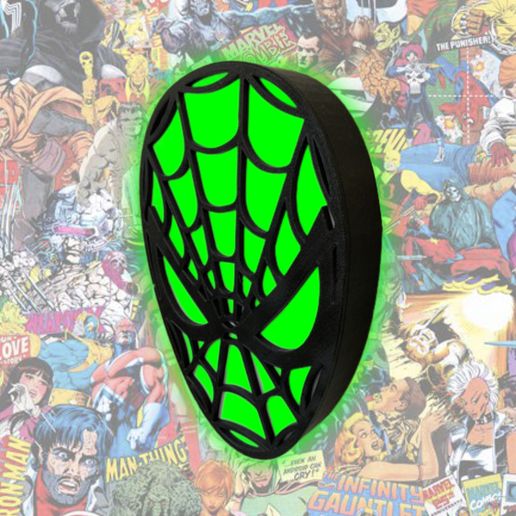 spider man wall light