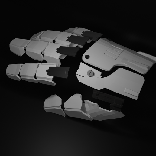Futuristic Hand Gaurd・ STL File for 3D printing・Cults