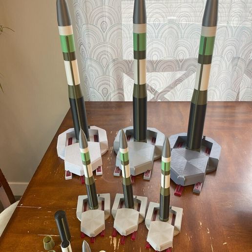 🎨 Color MMIII ICBM Minuteman Missile・Free 3D File for ・Cults