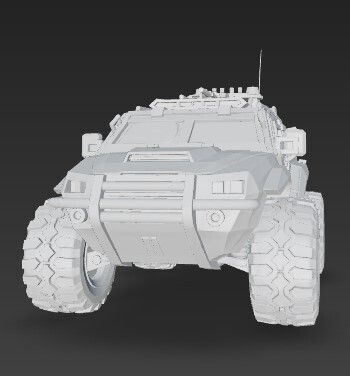 🪖 3D Printable Armored Personnel Carrier – Tactical Military Vehicle ...