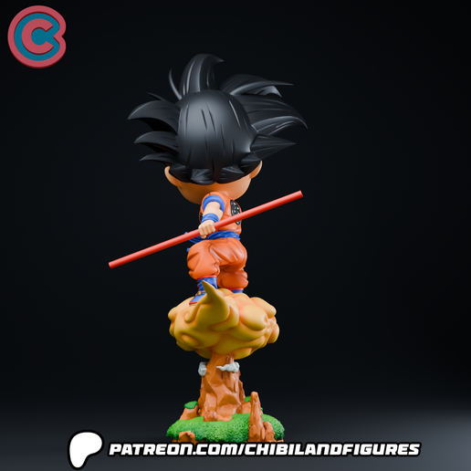 🐉 GOKU - DRAGON BALL Z - CHIBI・ 3D File for 3D printing・Cults