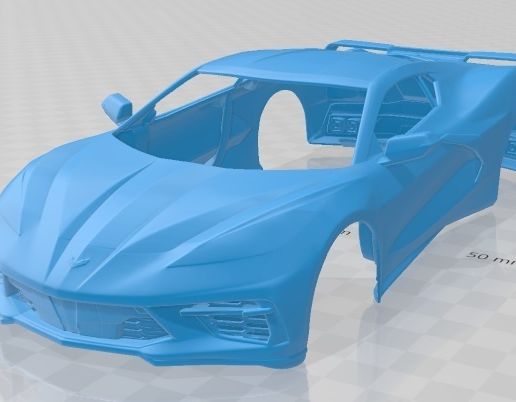 🚗 Corvette C8 Stingray 2020 Printable Body Car・ 3D File for ・Cults