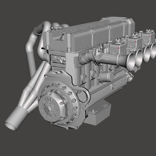 🛞 Os Giken Tc24-b1z L28 Engine 1/24 scale・ OBJ File for 3D printing・Cults