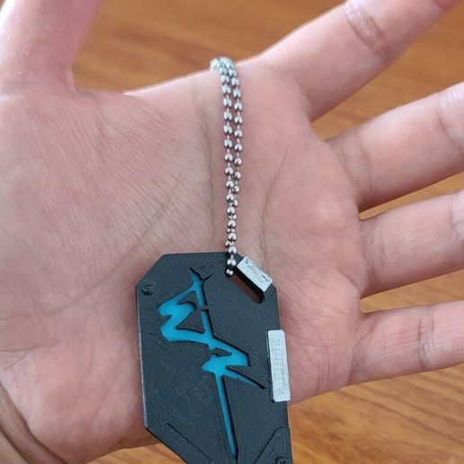 🐕 CyberPunk Edgerunners - David's dog tag・Free STL File for ・Cults